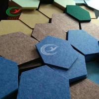China Cinema Indoor Hexagon Acoustic Panels Eco Friendly Heat Insulation for sale