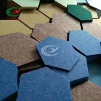 China Flame Retardant Hexagon Acoustic Panels Stable Moistureproof for sale