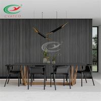 China MDF Soundproof Walnut Wall Slats , Odorless Decorative Slat Wood Panels for sale