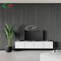 China MDF Soundproof Walnut Wall Slats , Odorless Decorative Slat Wood Panels for sale