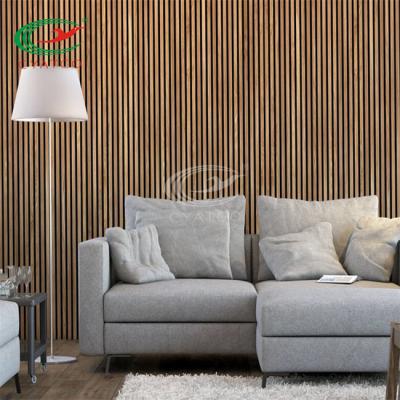 China Practical Fireproof Wall Wood Slats , Multipurpose Wooden Wall Panel for sale