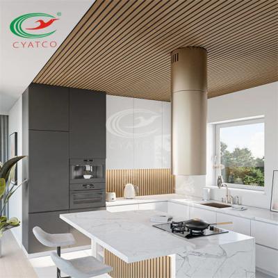 China SGS Interior Vertical Wood Slat Wall Durable Soundproof For Studio for sale