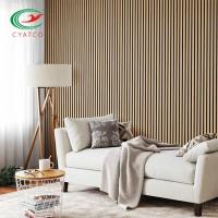 China Interior Wood Timber Slat Wall Panels Fire Retardant Harmless for sale