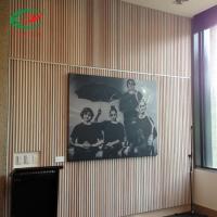 China Fire Resistant Timber Wood Slat Wall Multiscene Sound Absorption for sale