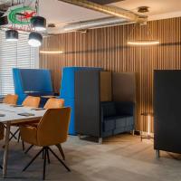 China Interior Wood Timber Slat Wall Panels Fire Retardant Harmless for sale