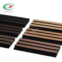 China Low Maintenance MDF Acoustic Wall Panels Fireproof Non Toxic Slat Wall for sale