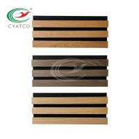 China 3D Wood Slat Wall Multifunctional Unique Fluted Wall Panel Wood Grain Grille Indoor Panel for sale