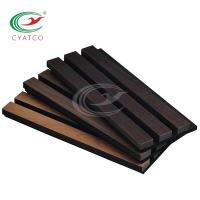 China Curved Groove Wooden Acoustic Wall Panels Customized  Thickness for sale