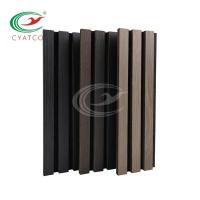 China 12mm MDF Thick Wood Grille Wall Panels Interior Decoration Wood Polyester Fiber Composite 3D Panel for sale