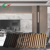 China Auditoriums Halls Fire Resistant Groove Wooden Panels 2400 Mm X 605 Mm for sale