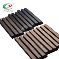 China High Durability Acoustic Wall Panels Ceiling Mounted Fire Resistant Wooden Panel for sale