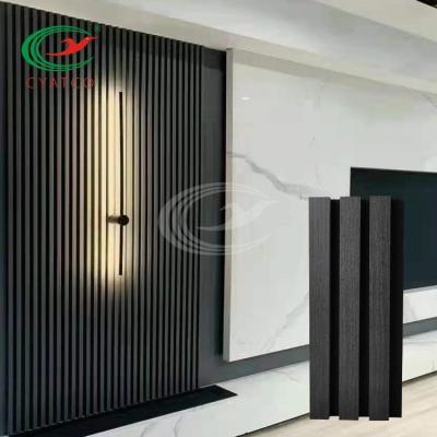 China 2400mm X 605mm Acoustic Wall Panels for Interior Sound Absorption Decor for sale