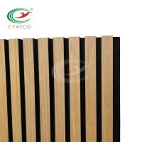 China 3D Wood Slat Wall Multifunctional Unique Fluted Wall Panel Wood Grain Grille Indoor Panel for sale