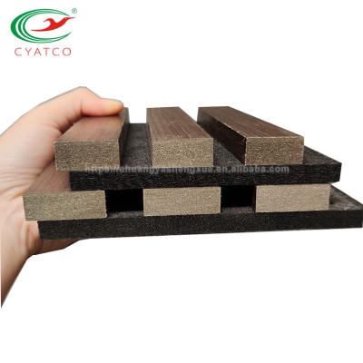 China Wood Veneer Acoustic Wall Panels 2400Mm X 605Mm Low Maintenance for sale
