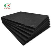 China 12mm Black Felt Wall Panels Rectangle Sound Proof Padding For Office Decoration for sale