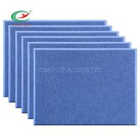 China Custom shape Blue Felt Wall Panels Eco Friendly Acoustic Treatment For Classroom for sale