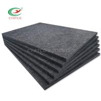 China 10 Pack PET Acoustic Panels Dark Grey Felt Rectangle Wall Panels Music Studios for sale