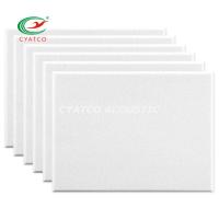 China 10 Pack White Polyeater Fiber Acoustic Panels 18mm For Wall Decoration for sale