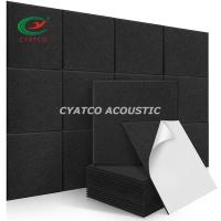 China Control Reverb Felt Wall Panels Odorless  9mm Black Polyeater Fiber Acoustic Panels for sale