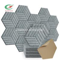 China Customization Hexagon Acoustic Panels High Density Polyester Fiber For Office for sale