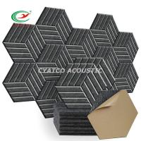 China Durable Flexible Hexagon PET Acoustic Panels For Studio for sale
