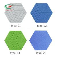 China Durable Flexible Hexagon PET Acoustic Panels For Studio for sale