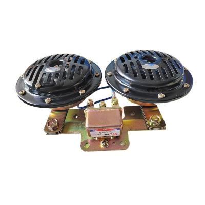 China 24V Dual Voice Disc Electric Horn Bus Truck 400-500Hz 720h Salt Spray Continuous Operation Bus Spares for sale