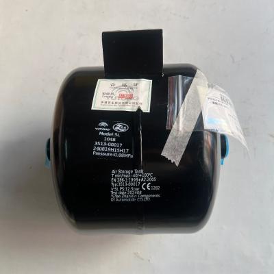 China Yutong Bus 5L Air Reservoir Tank Electrophoretic Primer Q235 Steel Bracket Bus Spares 3513-00017 for sale