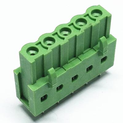 China edg pluggable terminal blocks female sockets 3.81mm pitch vertical through hole for pcb for sale