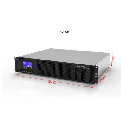 China 100VAC 240VAC 1000va Rack Mount UPS Single Phase Battery Backup for sale