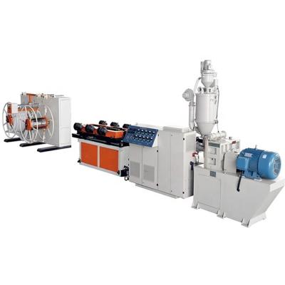 China Single Wall Corrugated Electricity Conduit Pipe Production Line powered by S Motor and featuring Screw L/D Ratio 30 1 for sale