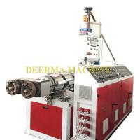 China High Capacity 16-63mm PVC Double Pipe Extrusion Machine Line with SJZ65/132 Extruder 180kg/h 250kg/h for sale
