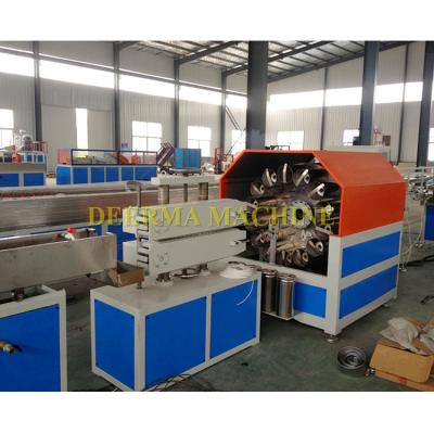 China PVC Fiber Reinforcing Hose Production Line with ABB Frequency Controller Inverter and 4 KG Capacity for sale