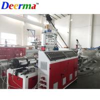 China PVC Plastic Pipe Extrusion Machine with Large Diameter Capacity 180kg/h 250kg/h PVC Pipe Diameter 75-160mm or 20-110mm for sale