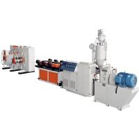 China OMRON Temperature Meter Single-screw Design Plastic Flexible PP PE PVC Corrugated Pipe Hose Single Wall Production Line for sale