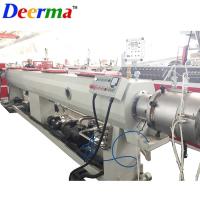 China 75mm - 160mm PVC Pipe Machine 220 / 380 / 415 / 420 / 440V PVC Pipe Extruder Line for sale