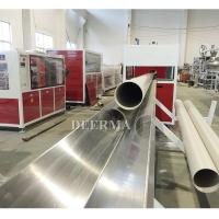 China Counter Rotating Twin Screw Extrusion Line 37kw PVC Pipe Manufacturing Machine Customized for sale