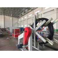 China Customized HDPE Pipe Machine 380V / 415V HDPE Extruder Machine 80kw Tractor Speed 4-12m/Min for sale