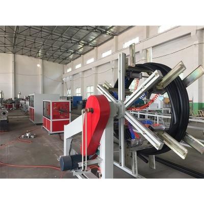 China Customized HDPE Pipe Machine 380V / 415V HDPE Extruder Machine 80kw Tractor Speed 4-12m/Min for sale