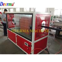 China High Speed HDPE Pipe Machine SJ90/30 Tube Extrusion Line 4-12m/Min Tractor Speed for sale