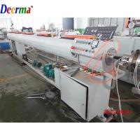 China 3 Layer HDPE Pipe Machine 16mm - 63mm Pipe Manufacturing Equipment 55 Rpm Screw Speed for sale