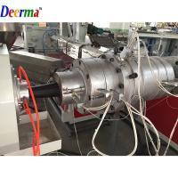 China 110mm - 250mm PE Pipe Making Machine 80kw Plastic Pipe Manufacturing Machine for sale