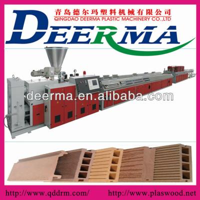 China Automatic WPC Door Extrusion Line 50HZ Wood Plastic Production Line 90kw for sale