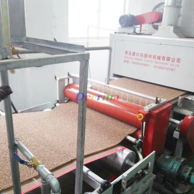 China High Productivity PVC Mat Making Machine Single Screw Plastic Mat Making Machine 380V - 440V for sale