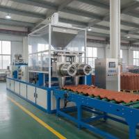 China Automatic PVC Roof Tile Production Machine Incorporating Counter-rotating Conical Twin-screw Technology for Roofing Tiles for sale