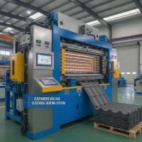China 910mm PVC Roof Tile Machine Providing Customized Voltage Electrical Heating System for Precise Roofing Tile Production for sale