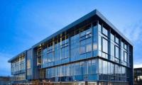 China Sleek Glass Curtain Wall Panels Energy Saving and Soundproofing Custom Aluminum Colors for sale