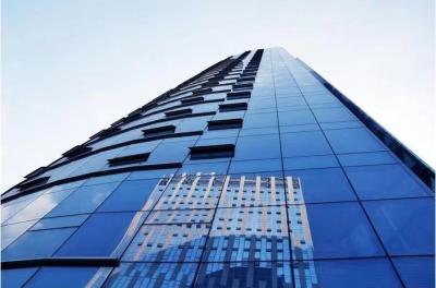China Long Lasting Glass Curtain Wall with Thermal Insulation and Sleek Aluminium Finish for sale