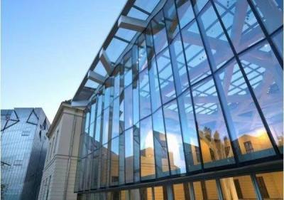 China Custom Soundproof Glass Curtain Wall / Glass Curtain Wall with Thermal Insulation for sale