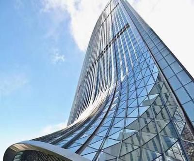 China Custom Waterproof Soundproof Glass Curtain Wall With Energy Saving And Sleek Design for sale